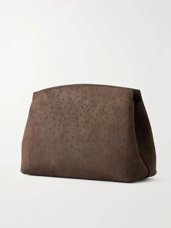 LIFFNER Pushlock Leather Pouch - Brown