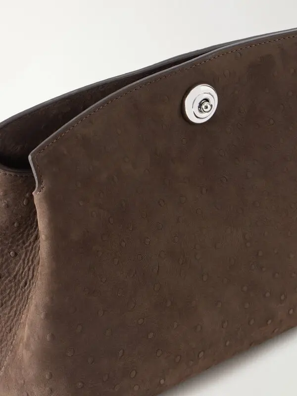 LIFFNER Pushlock Leather Pouch - Brown