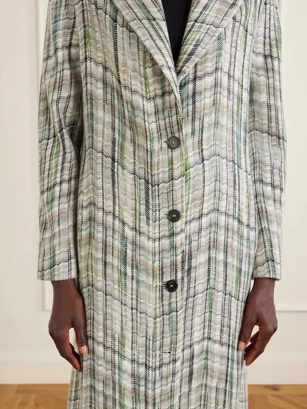 Missoni Chevron Pattern Wool-blend Coat