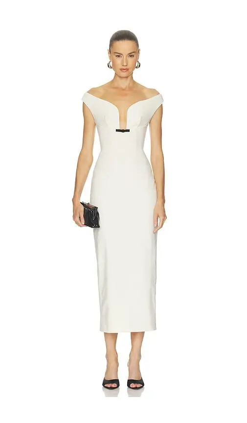 CAMILA COELHO Aurora Midi Dress - Ivory