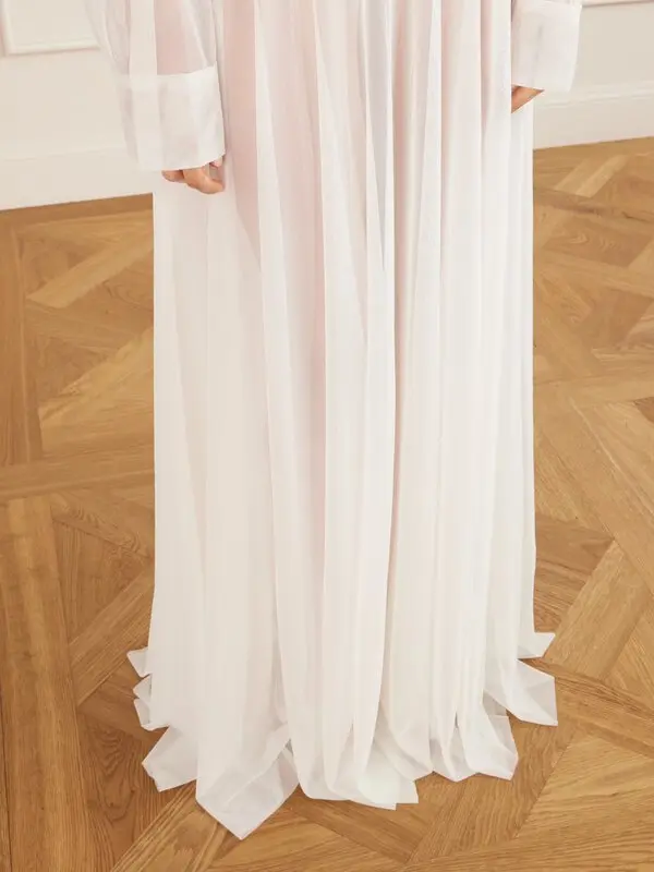 Norma Kamali Tulle Maxi Skirt - White