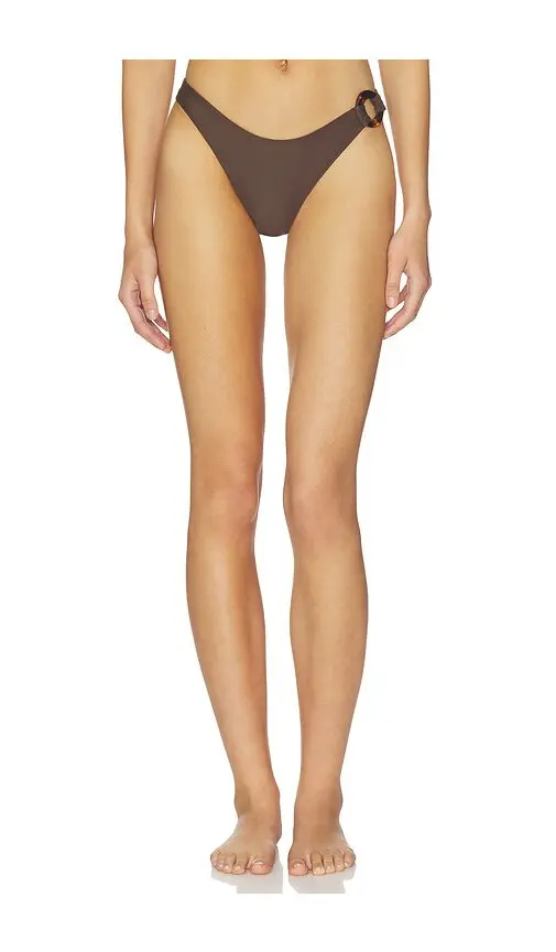 Faithfull The Brand Sierra Bikini Bottom In Brown - Cedar