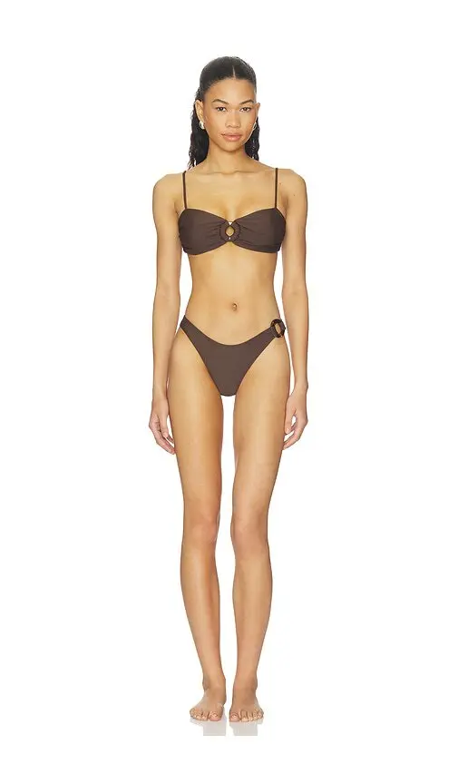 Faithfull The Brand Sierra Bikini Bottom In Brown