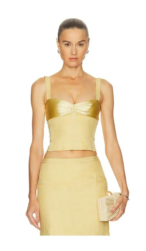 CAMILA COELHO Cassia Top - Yellow