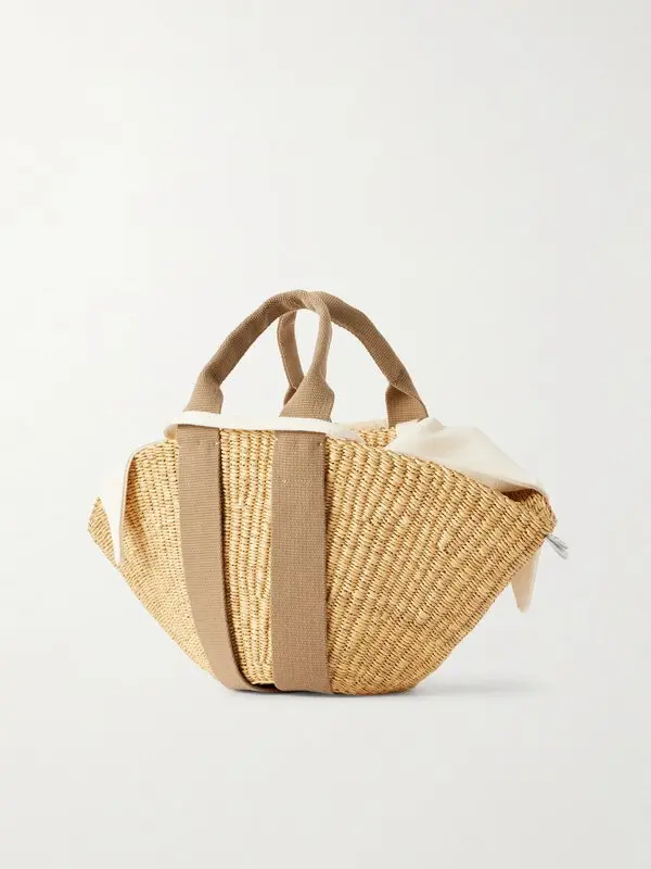 Muuñ Sophie Mini Woven Straw Tote