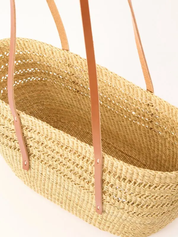 Muuñ Muñ Bicro M Woven Straw Tote