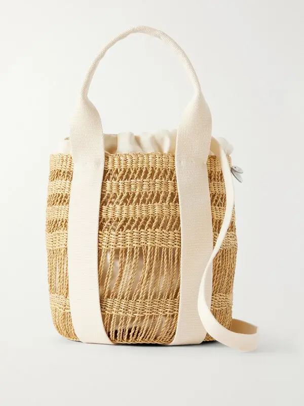 Muuñ Mixy Raffia Bucket Bag
