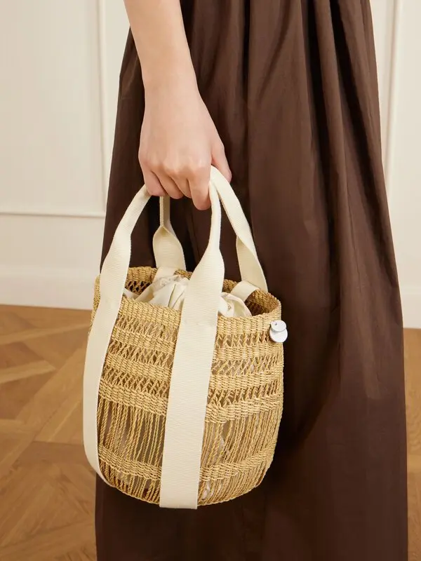 Muuñ Mixy Raffia Bucket Bag
