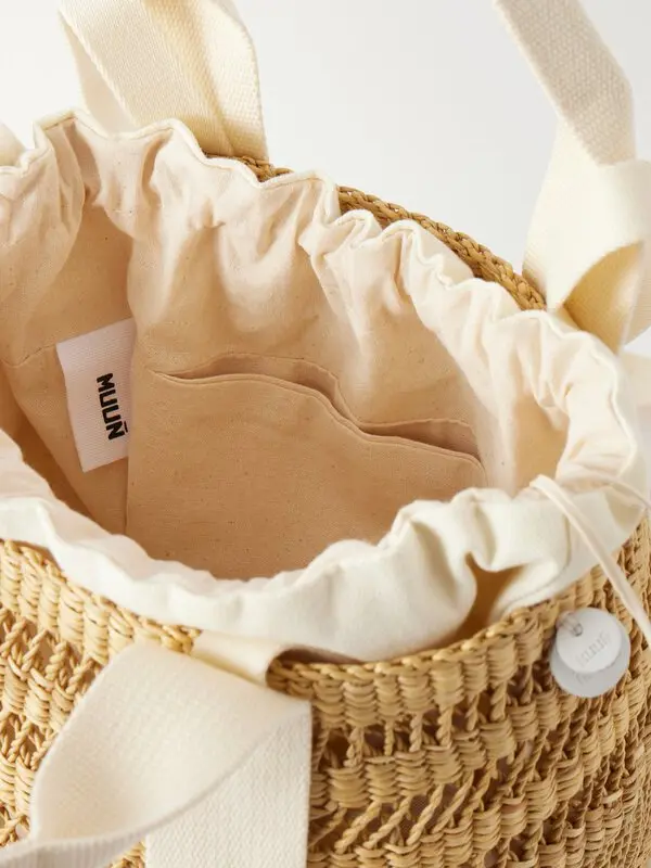 Muuñ Mixy Raffia Bucket Bag