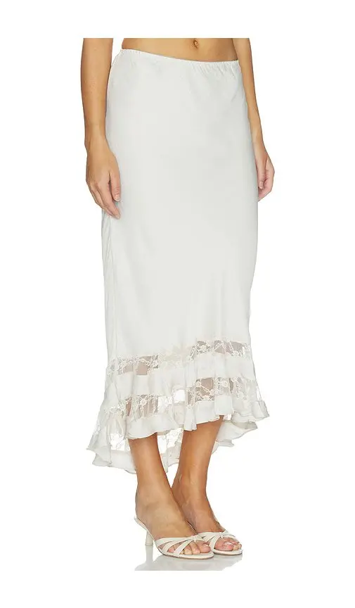 Free People Long Lost Lover Slip Skirt