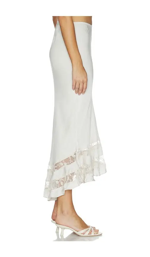 Free People Long Lost Lover Slip Skirt