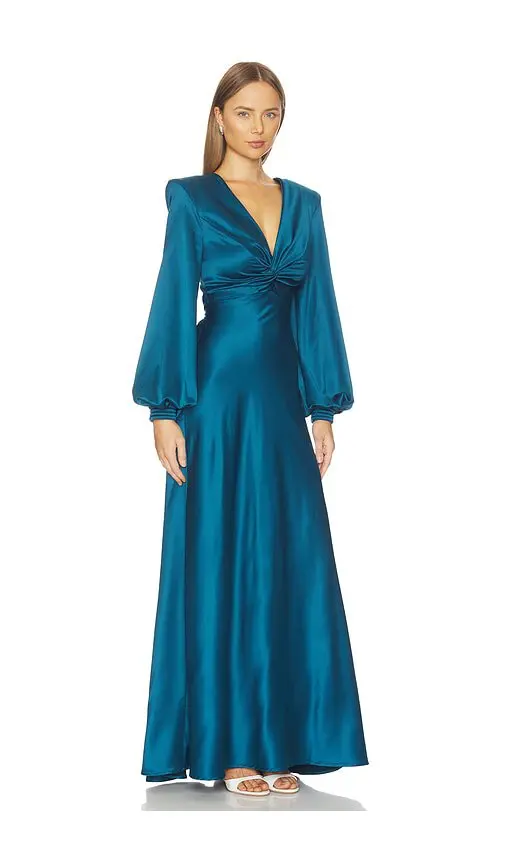 ZHIVAGO Long Sleeve Gown - Teal