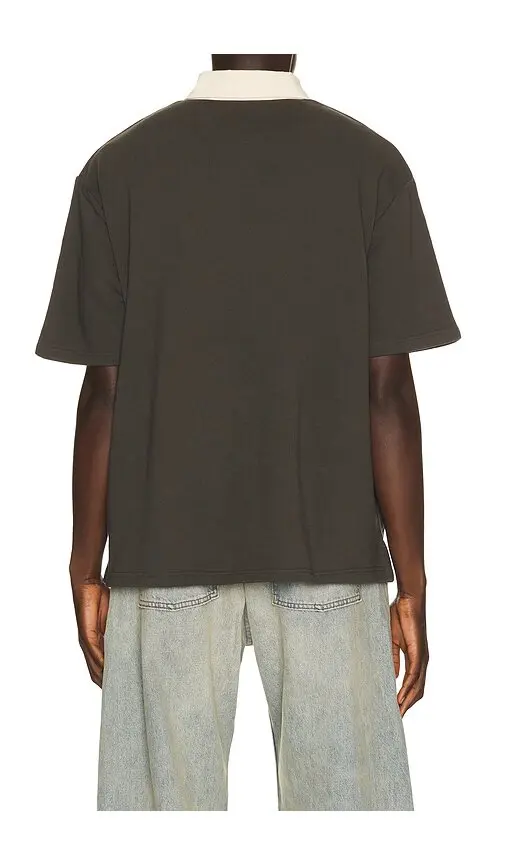 RHYTHM Koa Rugby Polo In Grey