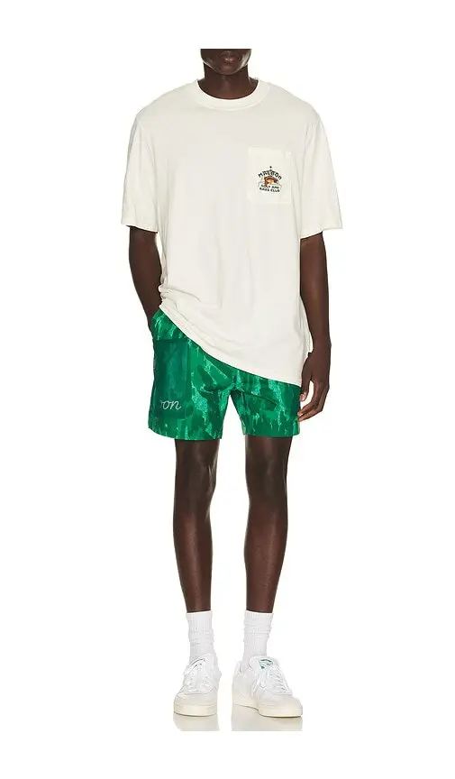 MALBON X Golf & Bass Club Vista Bass Club Tee In White