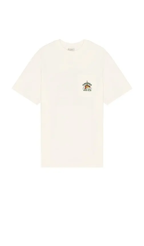 MALBON X Golf & Bass Club Vista Bass Club Tee In White