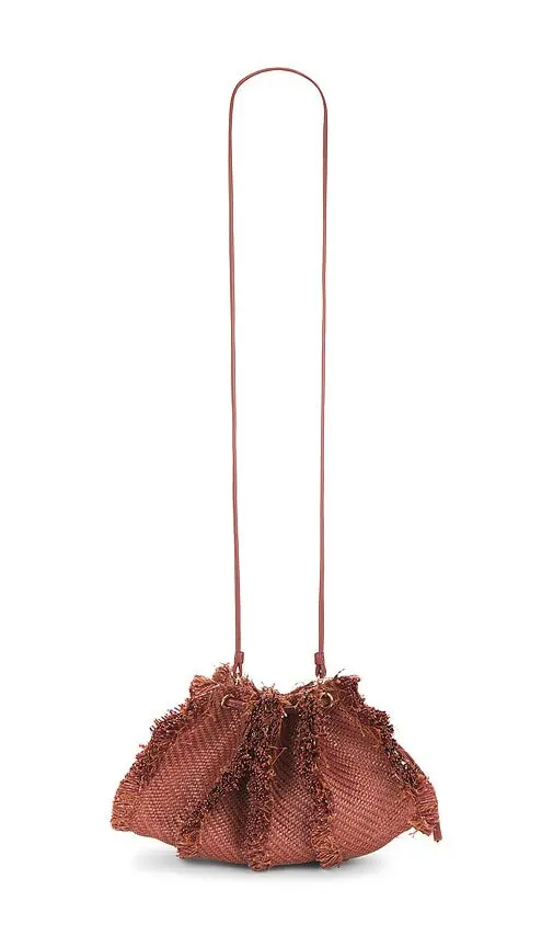 Ulla Johnson Adria Smalll Crossbody Bag In Burgundy - Acajou