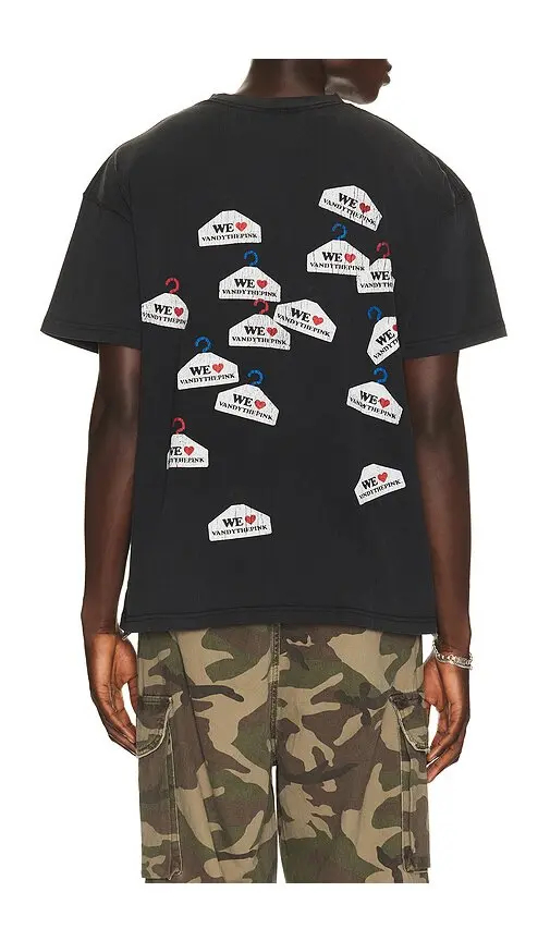 VANDYTHEPINK We Love Vtp Tee In Black