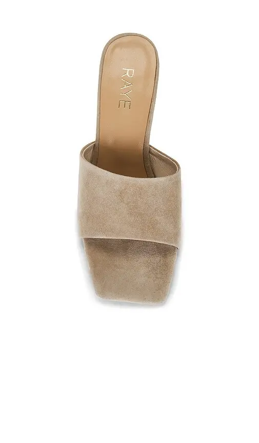 Raye Madalena Wedge Sandal In Tan Suede