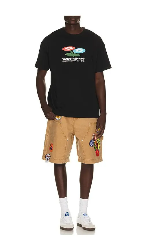 VANDYTHEPINK Patched Canvas Shorts