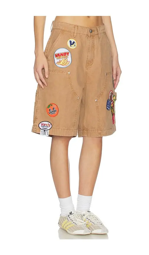 VANDYTHEPINK Patched Canvas Carpenter Shorts
