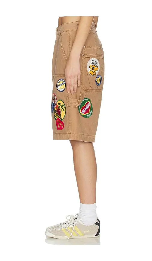 VANDYTHEPINK Patched Canvas Carpenter Shorts