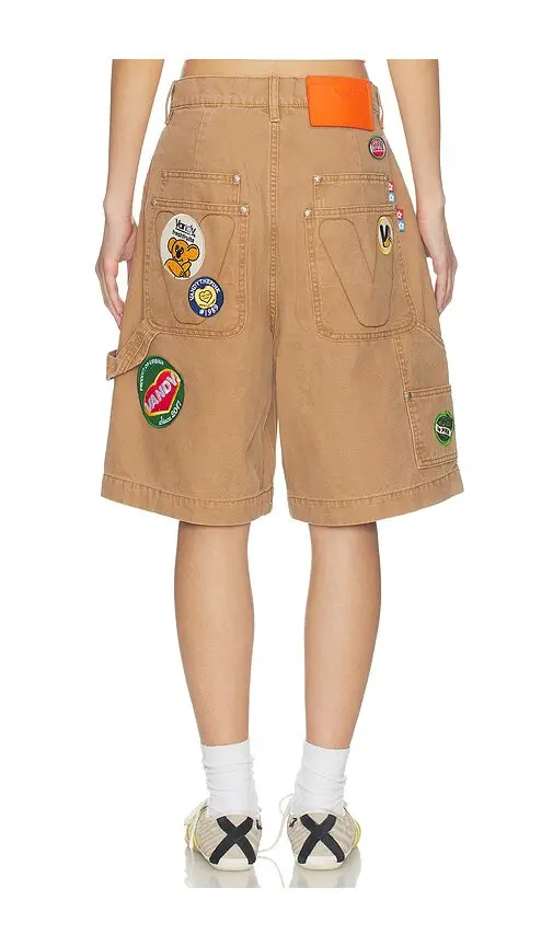 VANDYTHEPINK Patched Canvas Carpenter Shorts