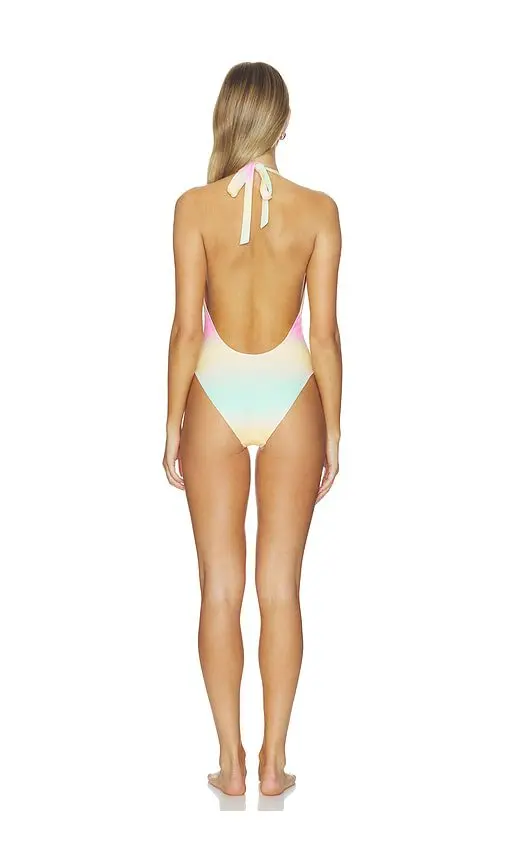 LoveShackFancy Meegan Swimsuit In Pink