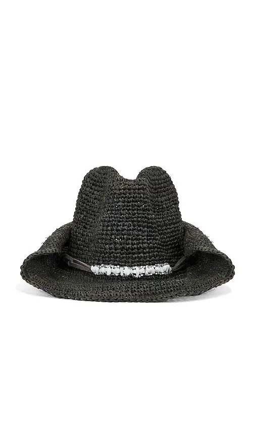FLORABELLA Zahara Cowboy Hat In Grey - Shadow & Silver