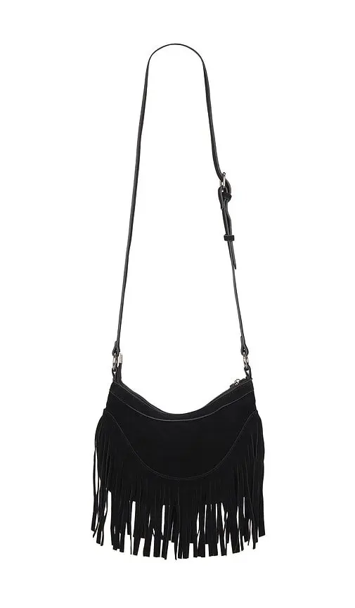 PETIT MOMENTS Montana Suede Fringe Shoulder Bag
