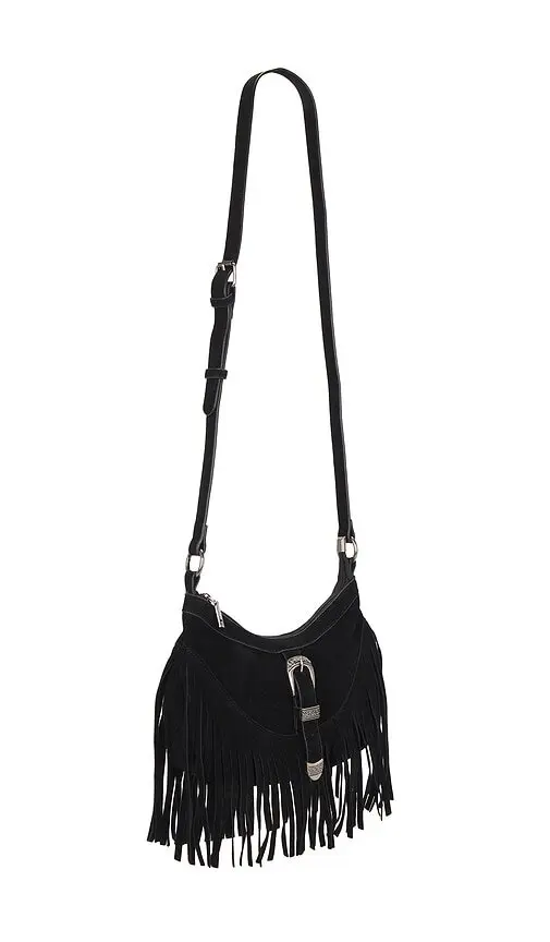 PETIT MOMENTS Montana Suede Fringe Shoulder Bag