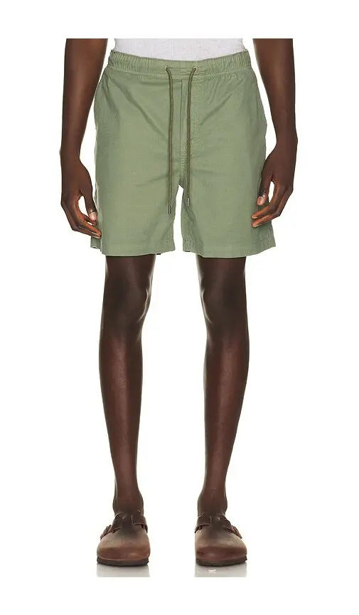 Faherty Brand Essential Drawstring Short - Desert Olive