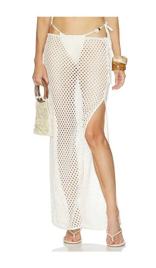 CAMILA COELHO Krina Maxi Skirt - Ivory