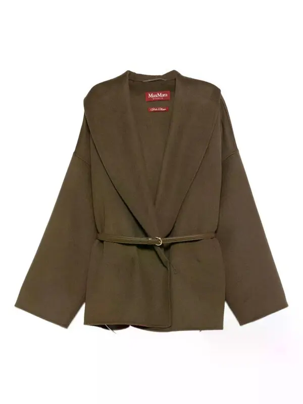 Max Mara Belted Shawl Collar Jacket