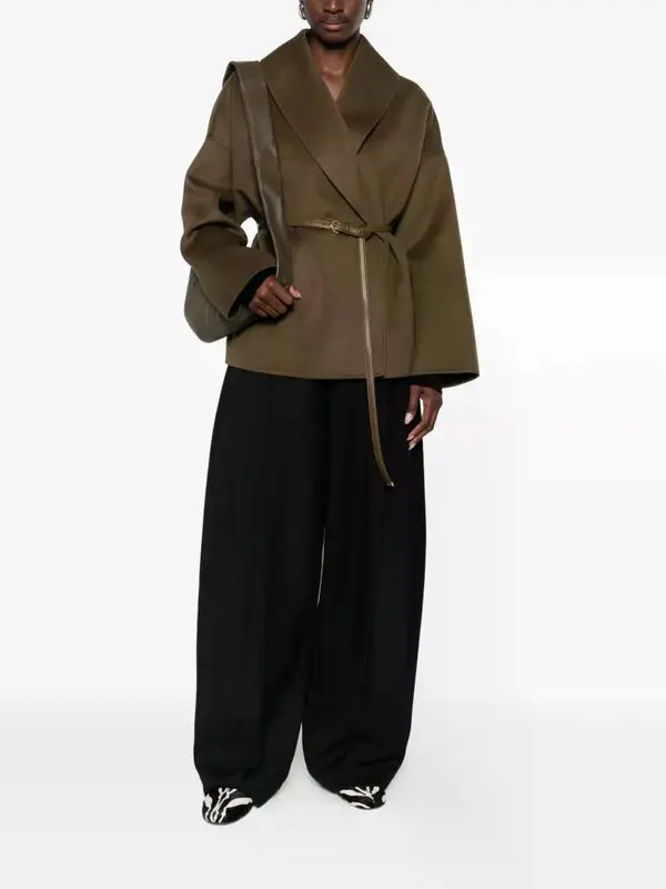 Max Mara Belted Shawl Collar Jacket