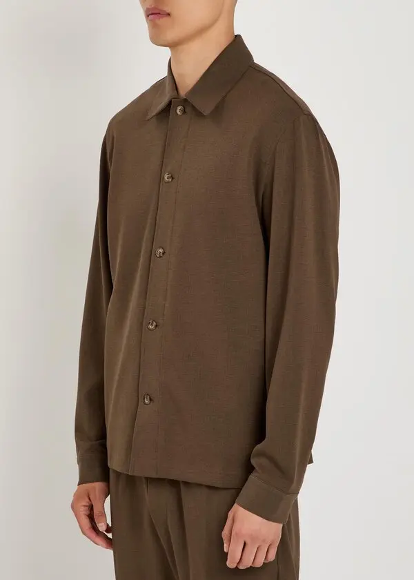 RAITH Geneva Textured Jersey Overshirt