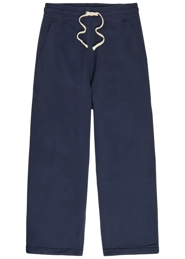 PICANTE Everyday Wide-leg Cotton Sweatpants - Navy
