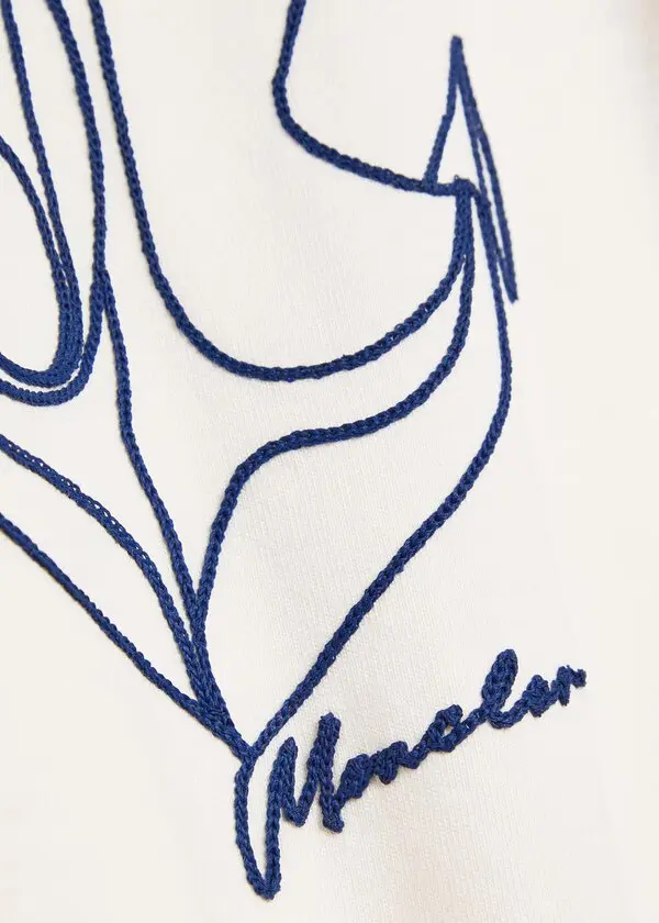 Moncler Embroidered Cotton T-shirt
