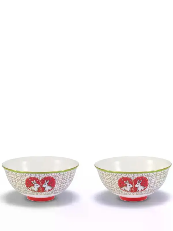 Shanghai Tang X Long Di Rabbit Bowl - White