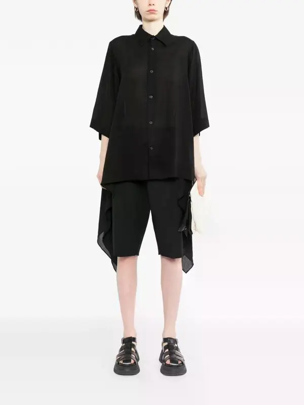 Yohji Yamamoto Asymmetric Draped Shirt