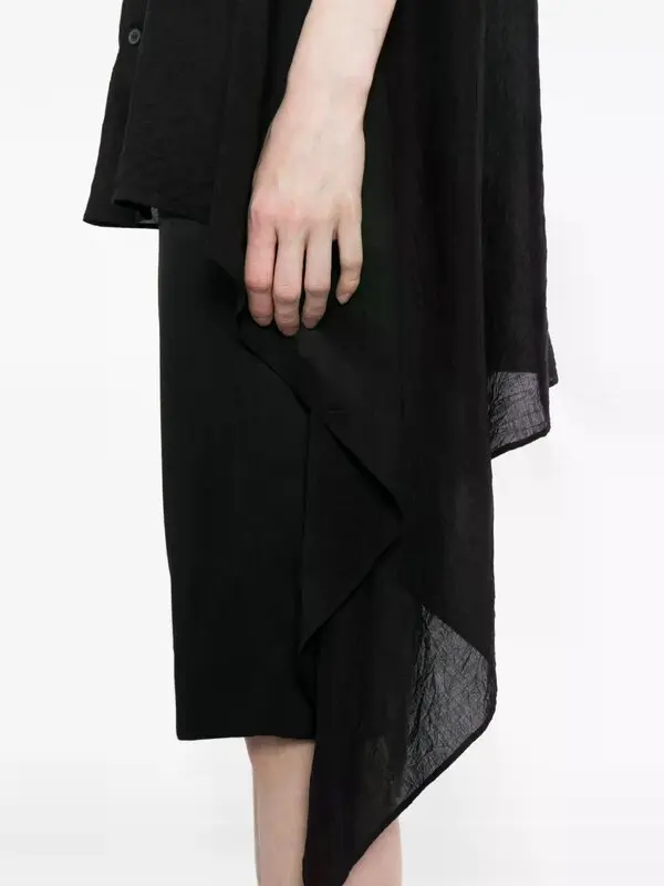 Yohji Yamamoto Asymmetric Draped Shirt