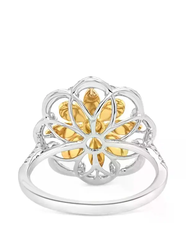 HYT JEWELRY Floral Diamond Band Ring