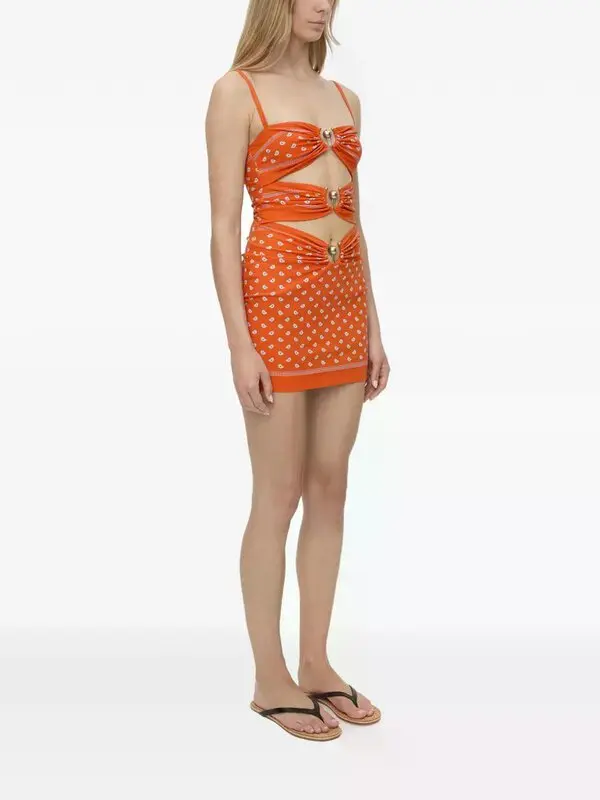 Christopher Esber Bandana Orbit Mini Dress