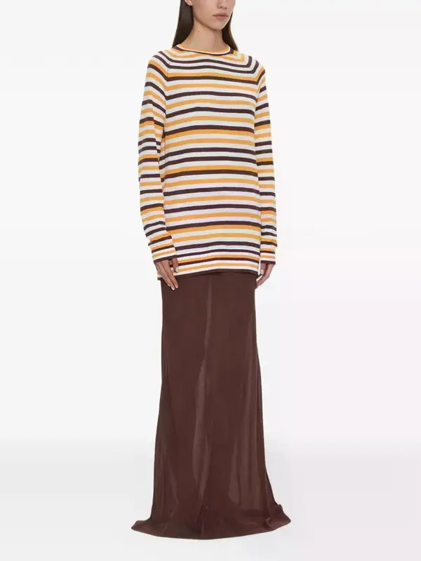 Christopher Esber Monument Stripe-knit Long Dress