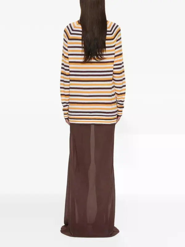 Christopher Esber Monument Stripe-knit Long Dress