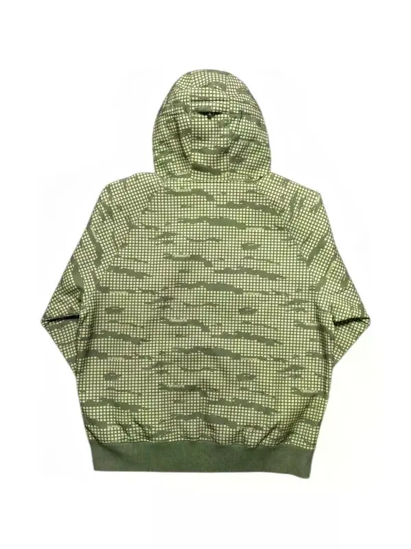 Supreme Windstopper Grid-camo Hoodie - Green