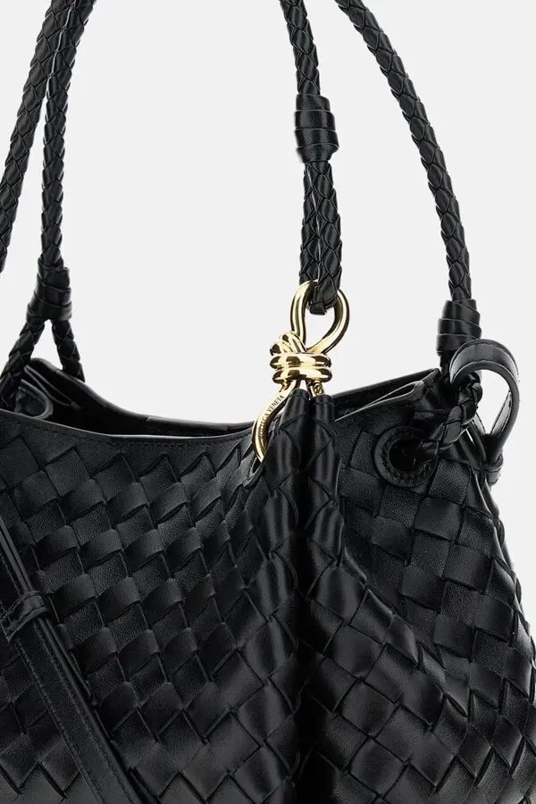 Bottega Veneta Medium Parachute Bag - Black