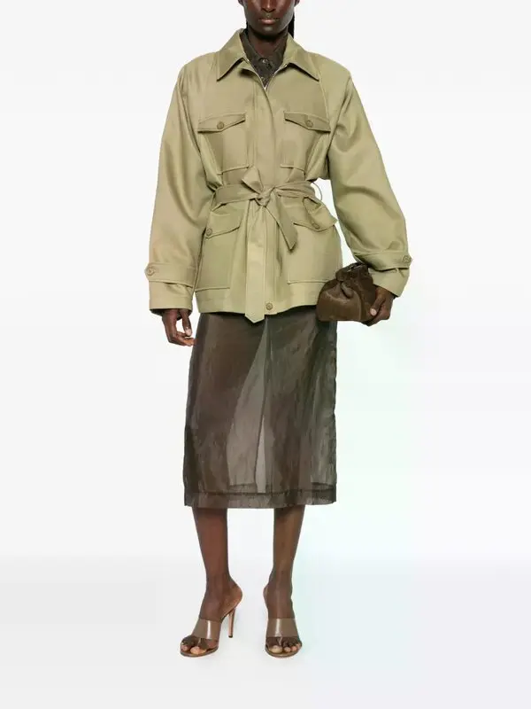 THE FRANKIE SHOP Belted Multi-pocket Jacket