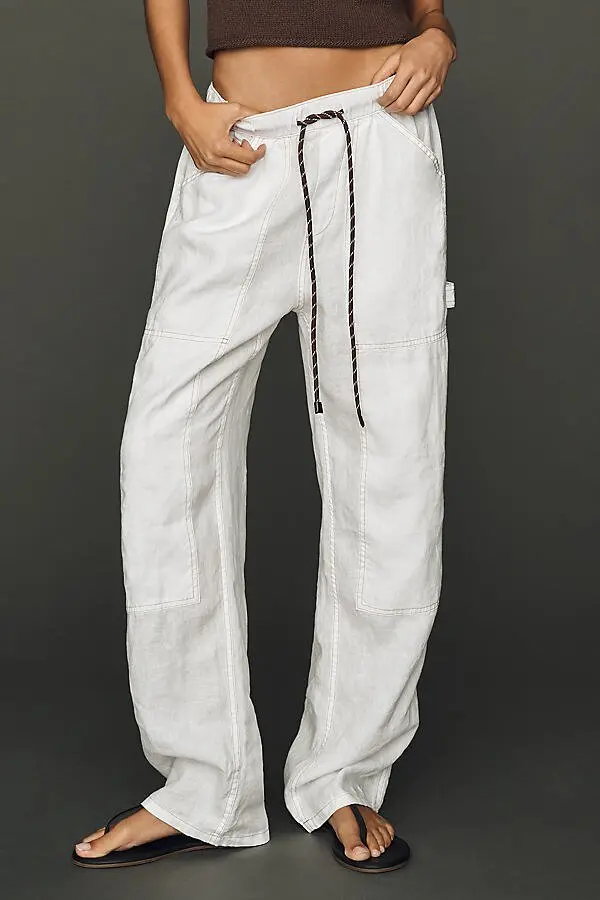 Rag & Bone Atlas Len Utility Pants - White