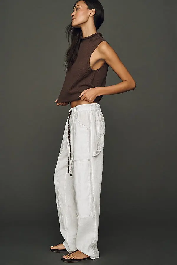 Rag & Bone Atlas Len Utility Pants - White