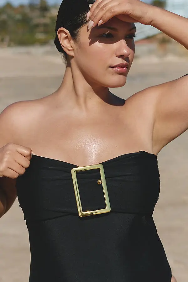 VILLA FRESCA Plus Harlow One-piece Swimsuit - Black